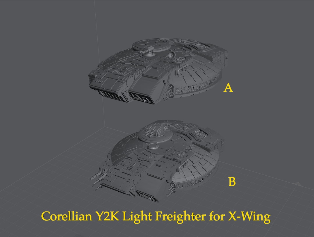 Corellian Y2K Light Freighter for Star Wars X-wing or Display - Resin ...