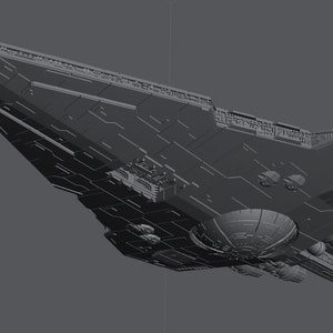 Rothana Destroyer for Star Wars Armada or Display - Resin 3D Printed - Etsy