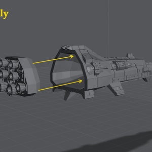 Tartan Class Patrol Cruiser for Star Wars Armada or Display - Resin 3D ...