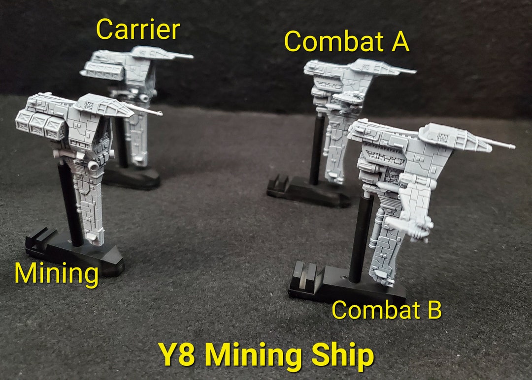 Y8 Mining Ship for Star Wars Armada or Display - Resin 3D Printed, 4 ...