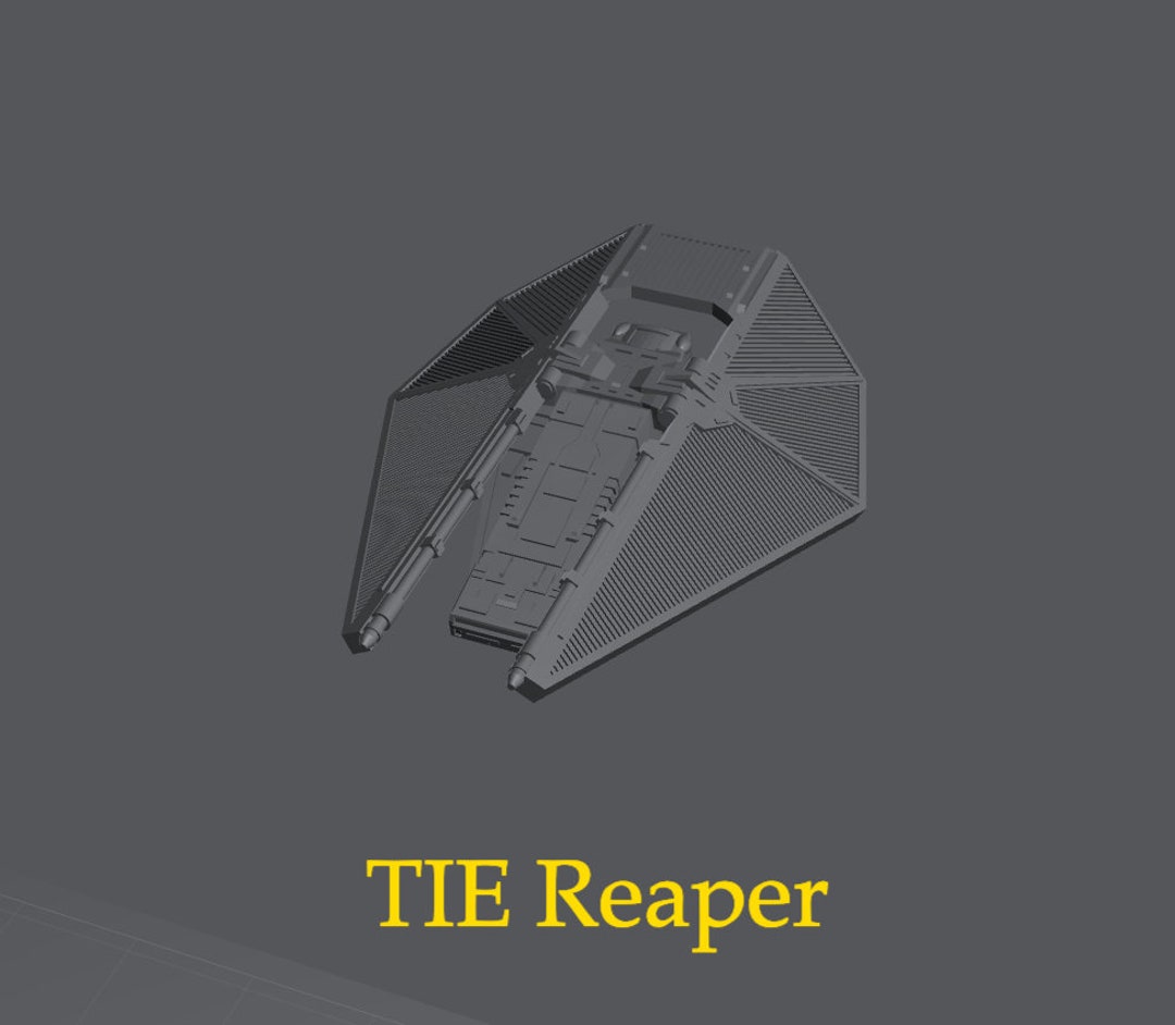 Imperial TIE Reaper for Star Wars Armada or Display - Resin 3D Printed ...