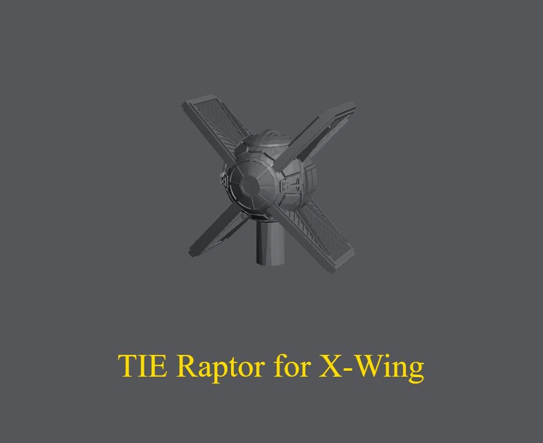 TIE Raptor for Star Wars X-wing or Display - Resin 3D Printed - Etsy