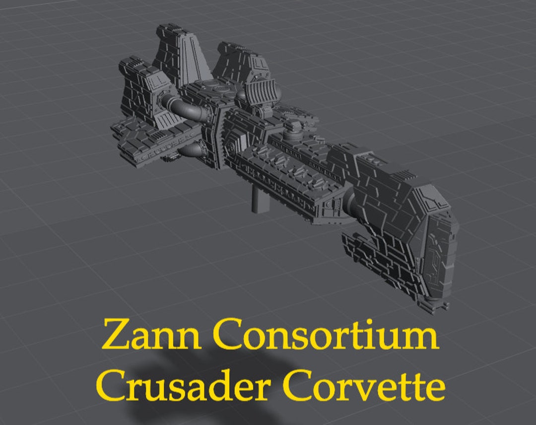 Zann Consortium Crusader Corvette for Star Wars Armada or Display ...