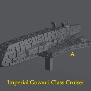 Gozanti Imperial Class Cruiser for Star Wars Armada or Display - Resin ...