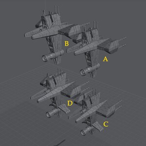 Zann Consortium Vengeance Class Frigate for Star Wars Armada or Display ...