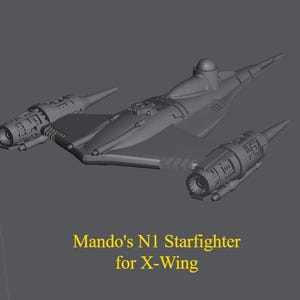 Caza estelar N1 de Mando para Star Wars X-Wing o Display Resina impresa en 3D - Etsy México