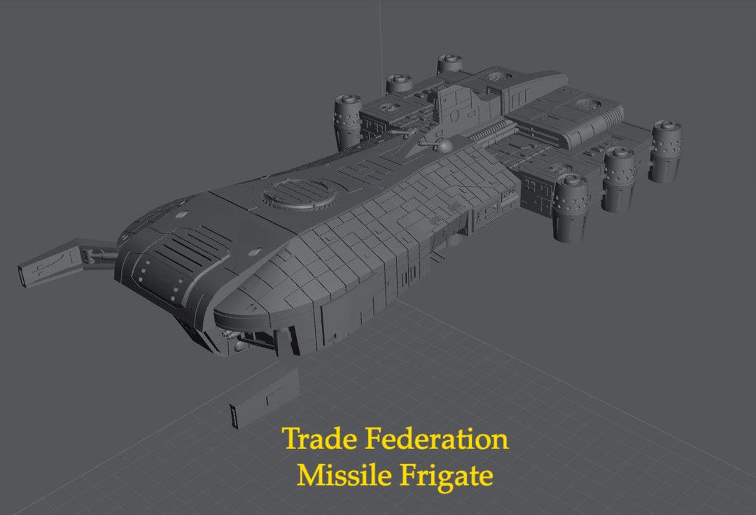 Damaged/misprinted Model - Trade Federation Missile Frigate for Star ...