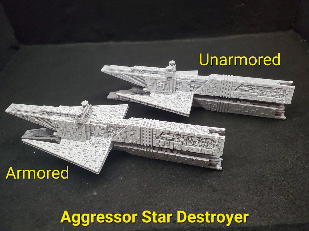 Aggressor Star Destroyer for Star Wars Armada or Display - Resin 3D ...