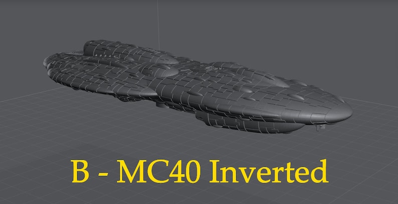 MC40 Light Cruiser for Star Wars Armada or Display Resin 3D - Etsy