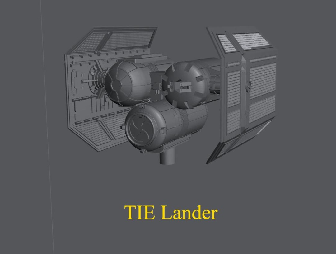 TIE Lander for Star Wars X-wing or Display - Resin 3D Printed - Etsy