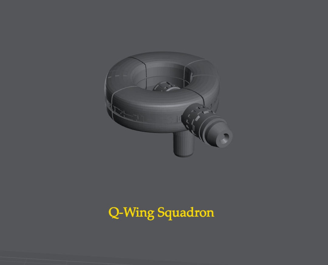Rebellion Q-wing Squadrons for Star Wars Armada or Display - Resin 3D ...