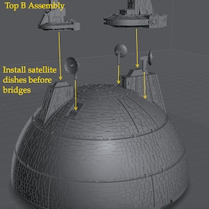 Lucrehulk Core for Star Wars Armada or Display - Resin 3D Printed, 4 ...