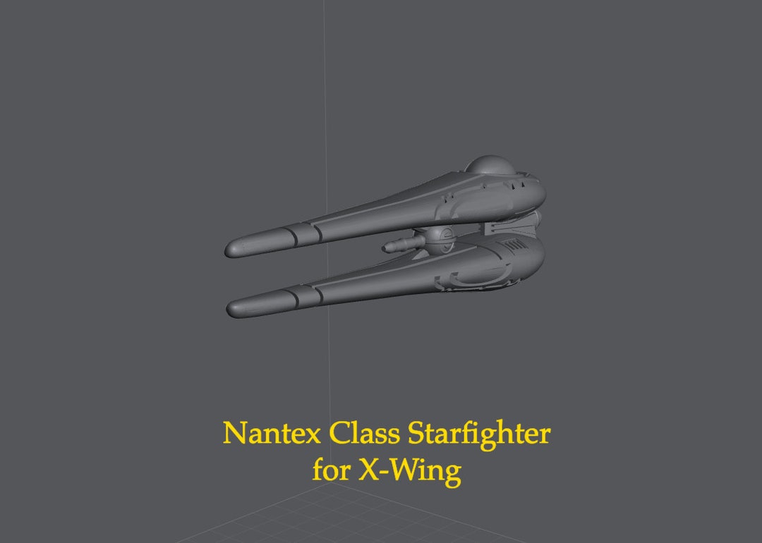 Nantex Class Starfighter for Star Wars X-wing or Display - Resin 3D ...