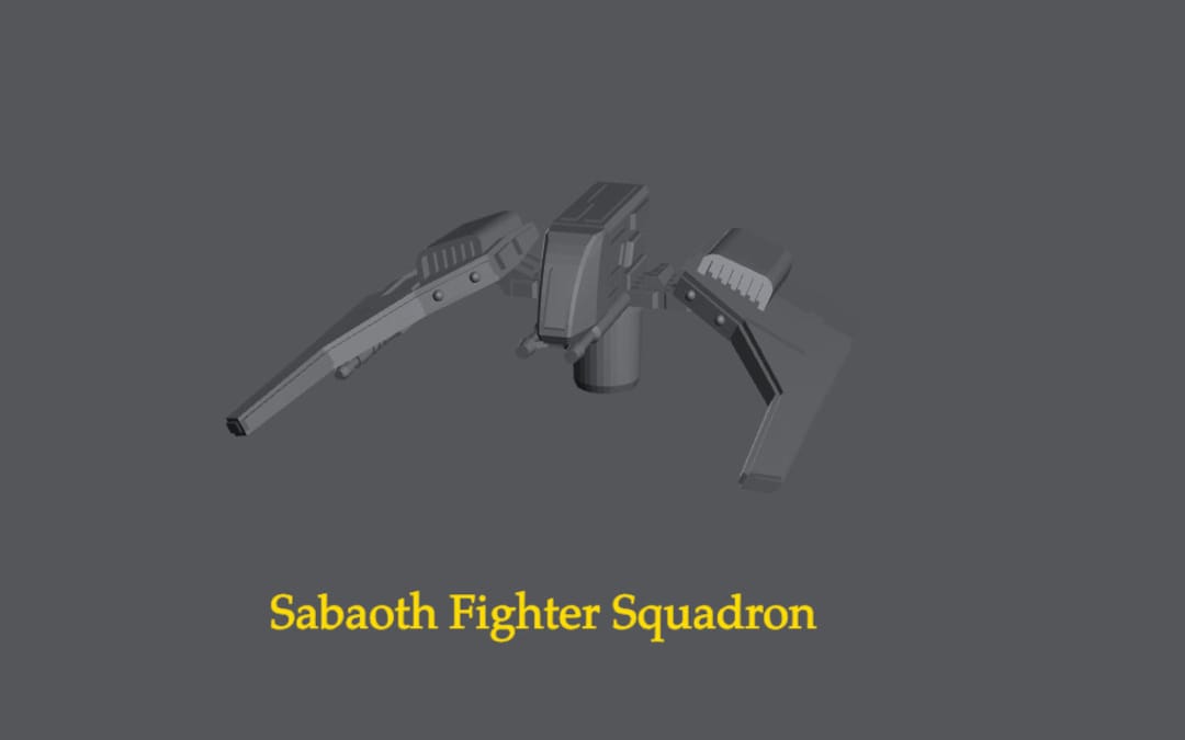 CIS Sabaoth Fighter Squadrons for Star Wars Armada or Display - Resin ...
