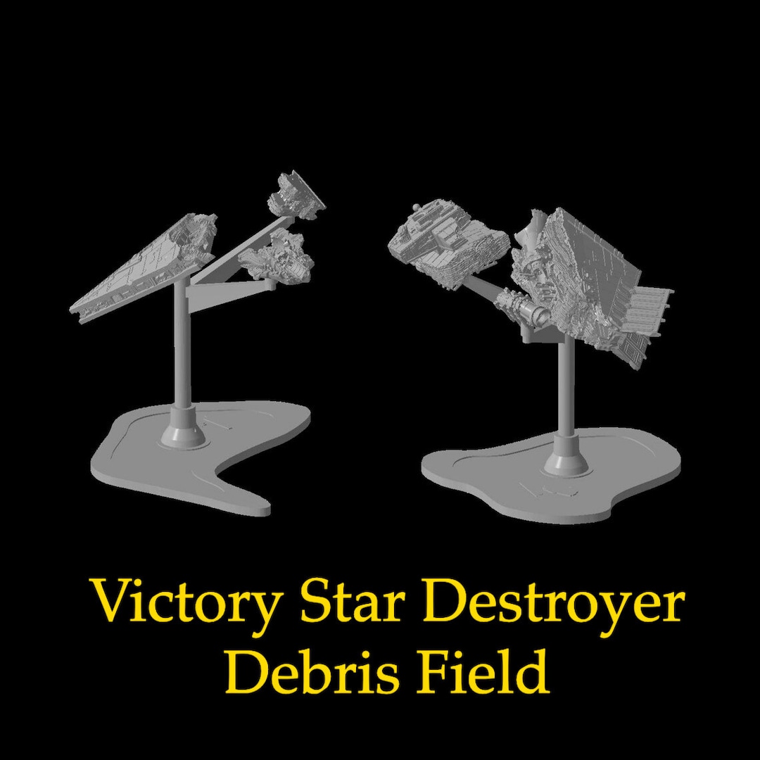 Victory Star Destroyer Debris Field for Star Wars Armada or Display ...