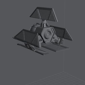 Imperial Tri-wing TIE Droid Fighter for Star Wars X-wing or Display ...