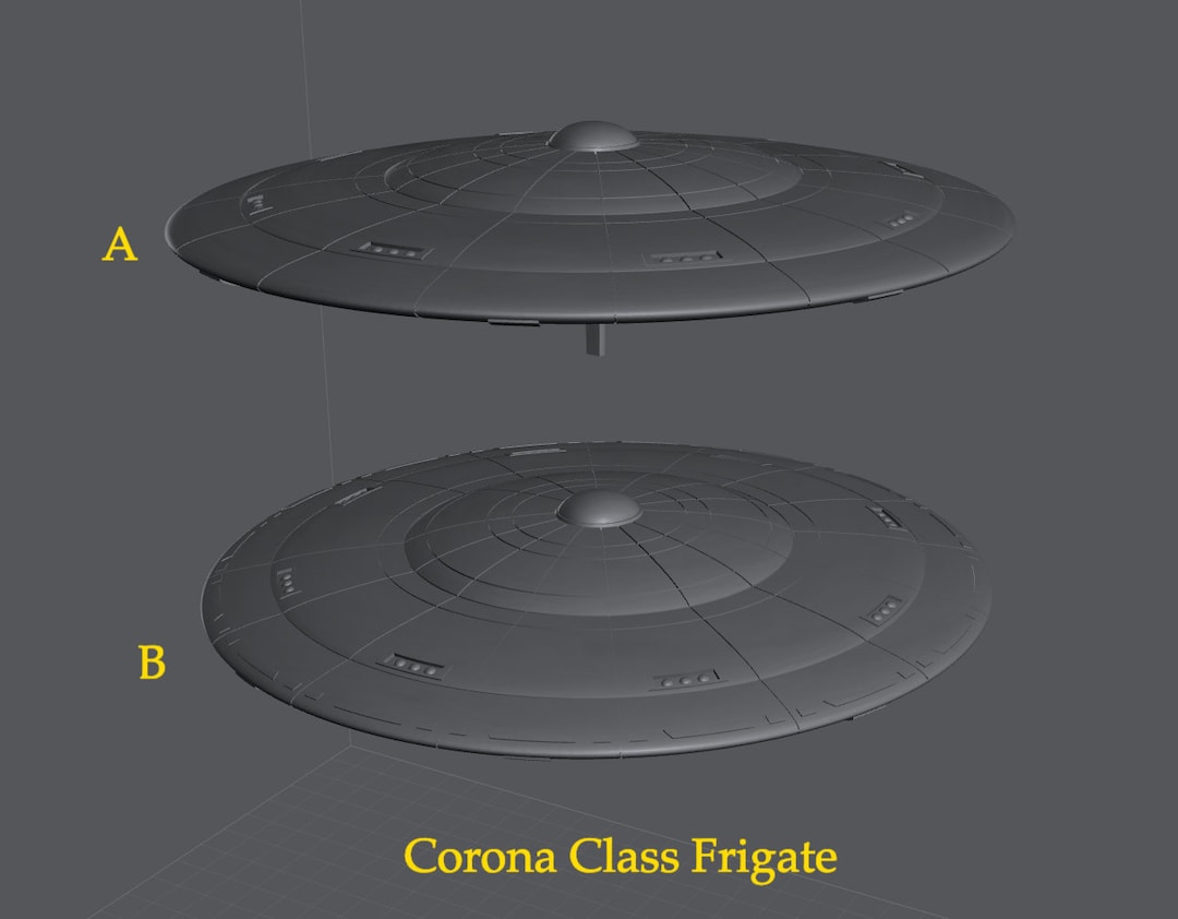 Corona Class Frigate for Star Wars Armada or Display Resin 3D Printed ...