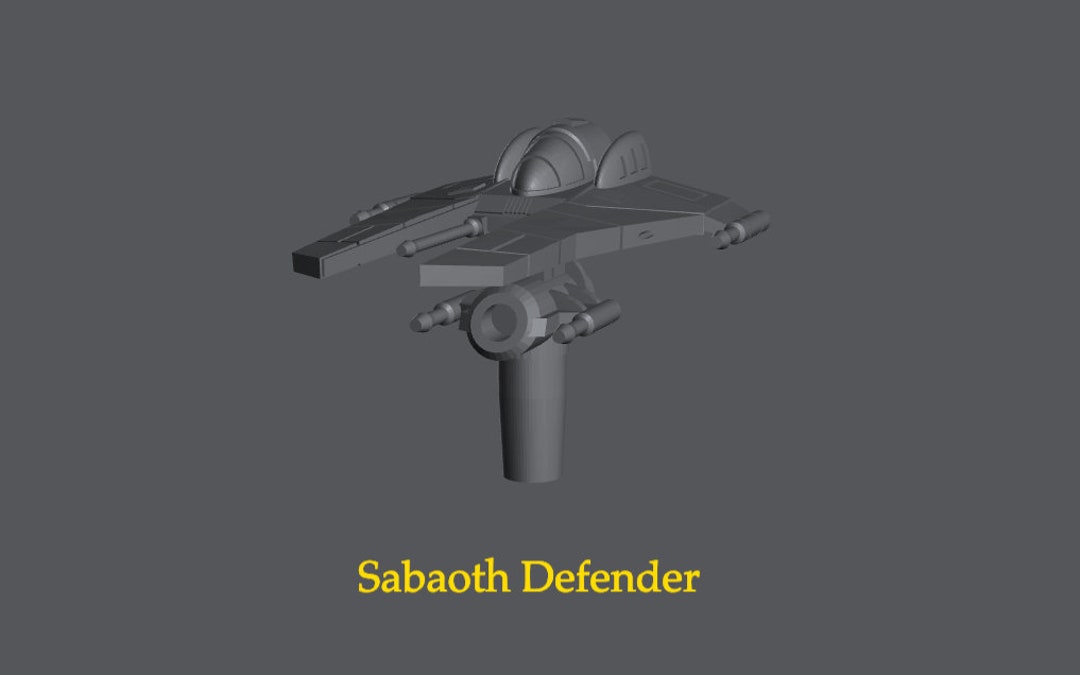CIS Sabaoth Defender for Star Wars Armada or Display - Resin 3D Printed ...