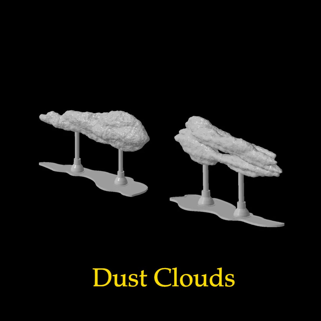 Dust Clouds for Star Wars Armada or Display - Resin 3D Printed - Etsy