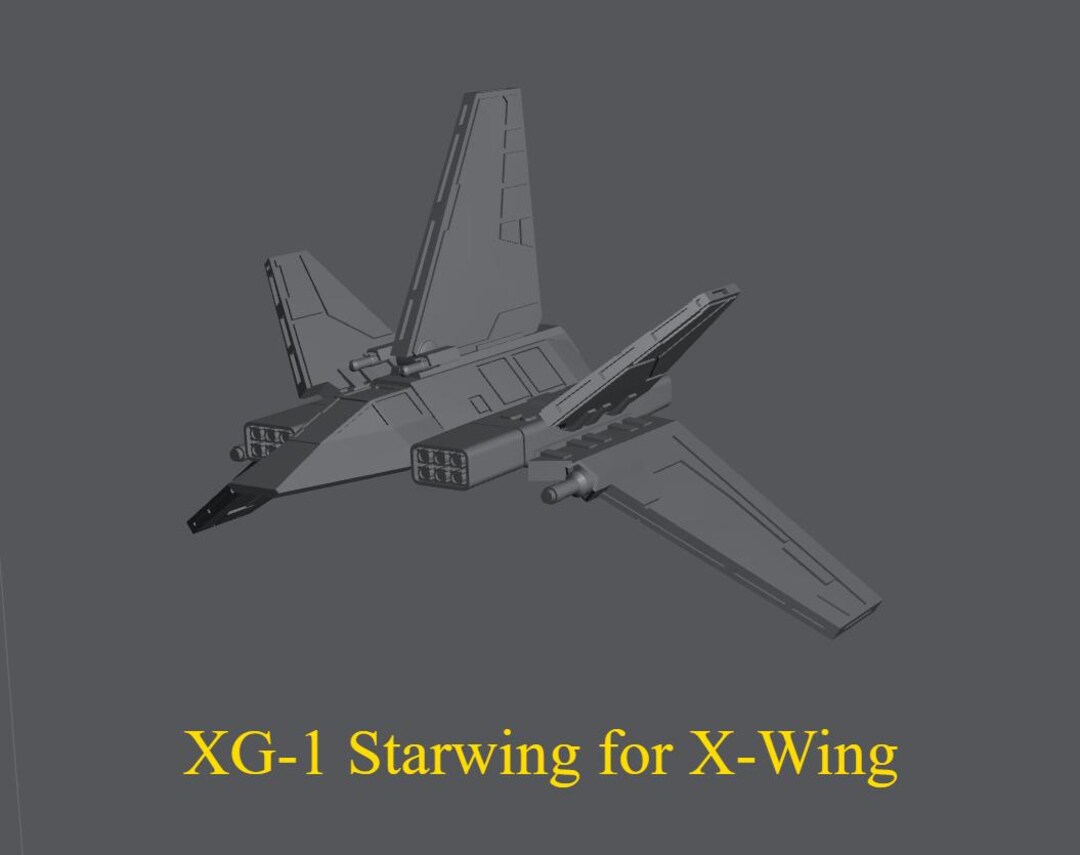 XG-1 Starwing for Star Wars X-wing or Display - Resin 3D Printed - Etsy