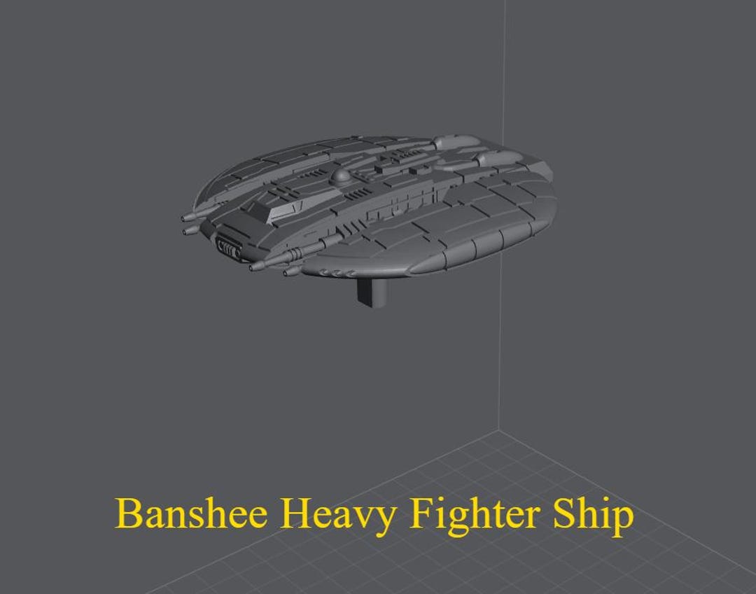 Banshee Class Heavy Fighter Ship for Star Wars Armada or Display ...