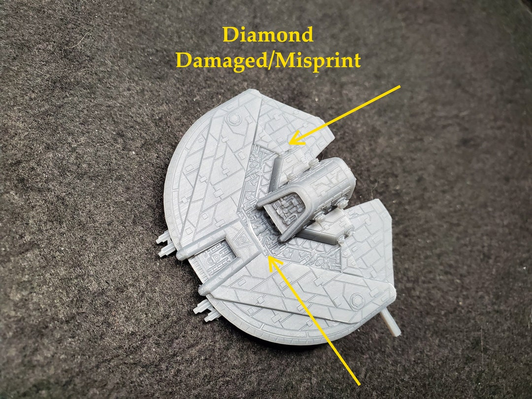 Damaged/misprinted Model Diamond Class Cruiser for Star Wars - Etsy