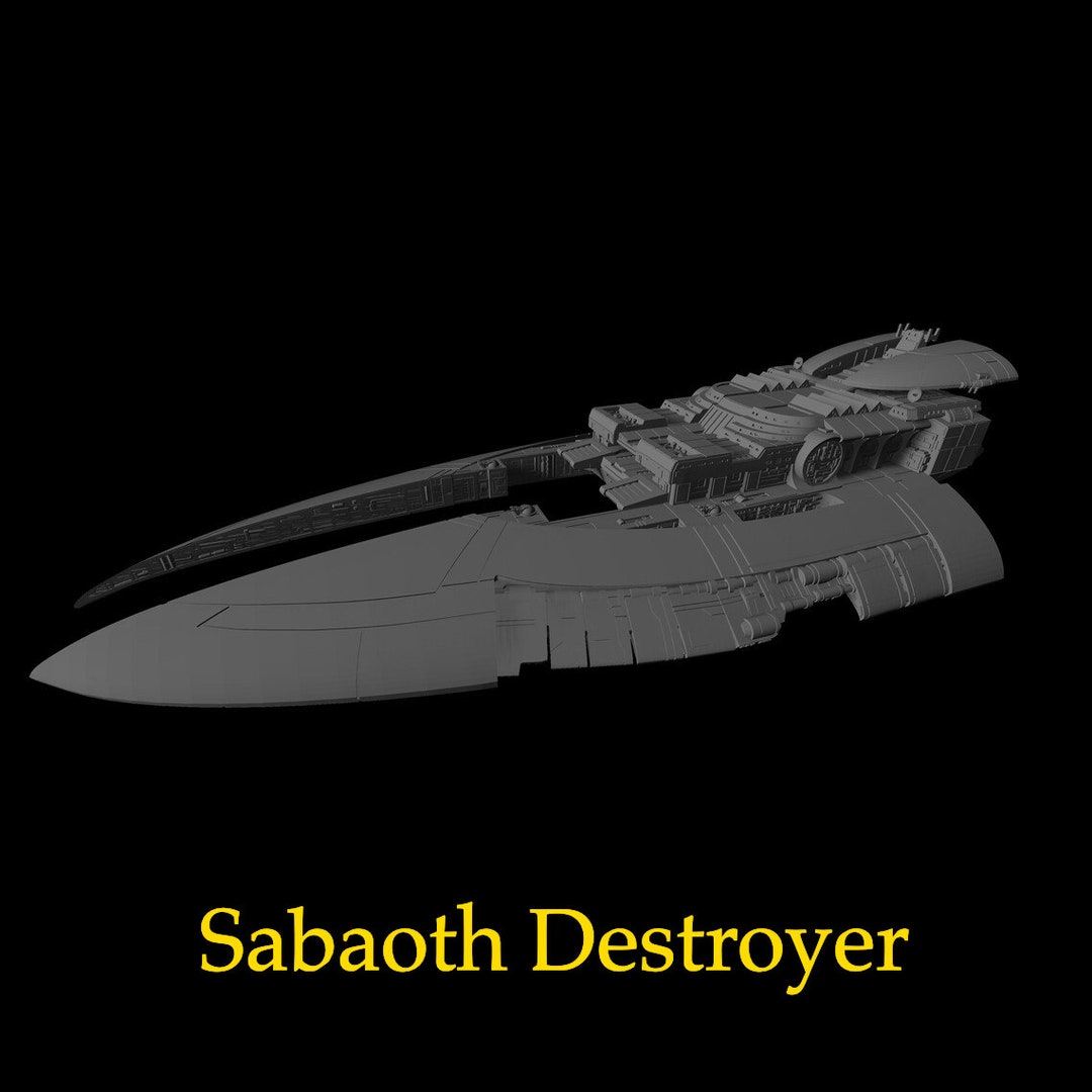 Sabaoth Destroyer for Star Wars Armada or Display - Resin 3D Printed - Etsy