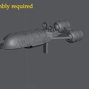 CSS-1 Corellian Star Shuttle for Star Wars Armada or Display Resin 3D ...
