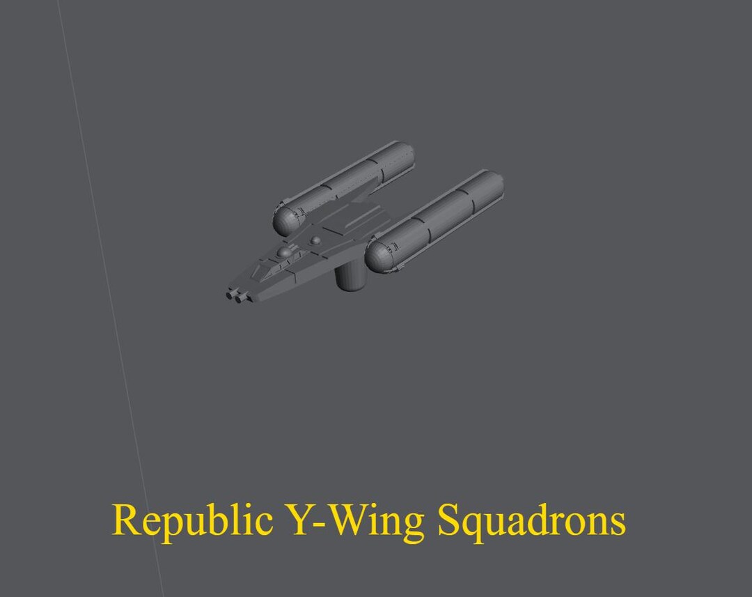 Buy Republic Y-wing Squadrons for Star Wars Armada or Display - Resin ...