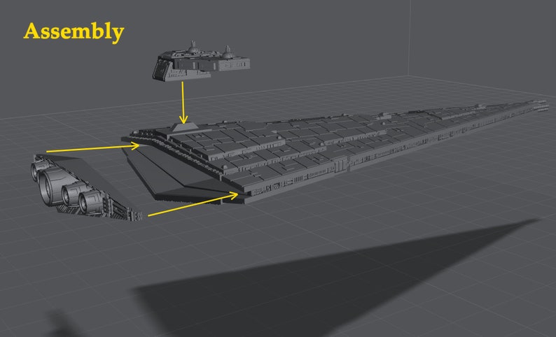 Vindicator Class Heavy Cruiser for Star Wars Armada or Display - Etsy