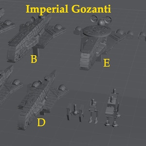 Gozanti Imperial Class Cruiser for Star Wars Armada or Display - Etsy