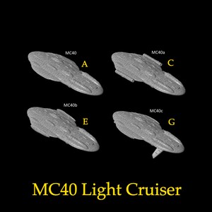MC40 Light Cruiser for Star Wars Armada or Display - Resin 3D Printed, 8 Variants - Etsy