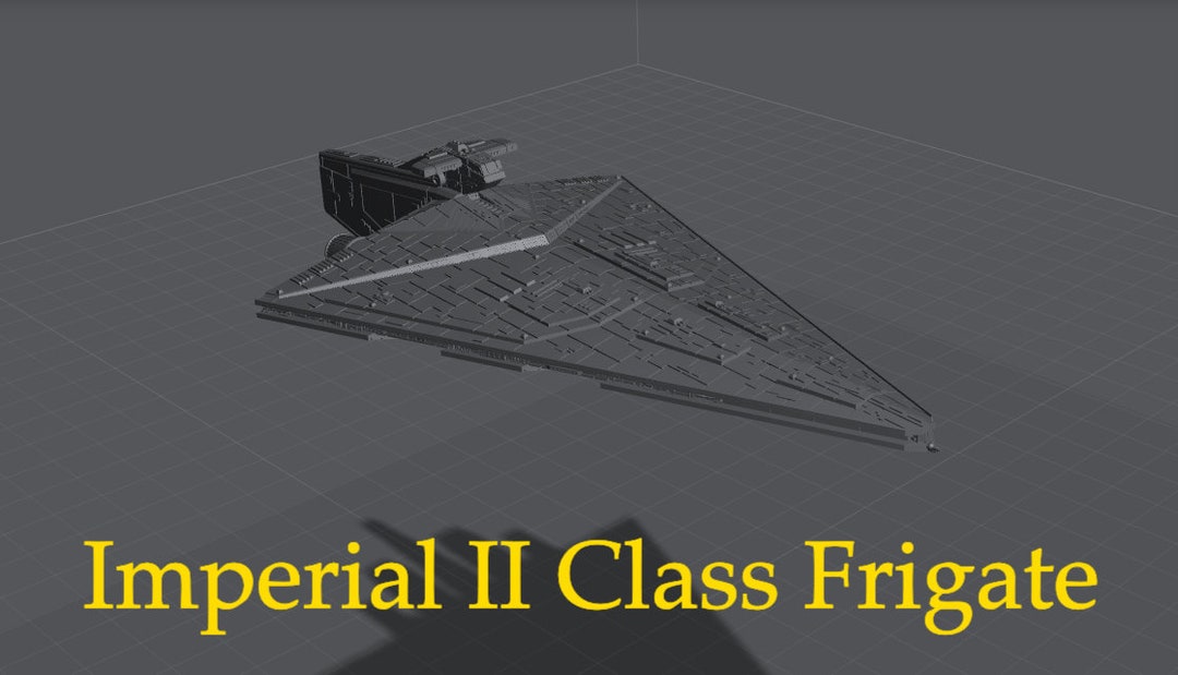 Imperial II Class Frigate for Star Wars Armada or Display - Resin 3D ...