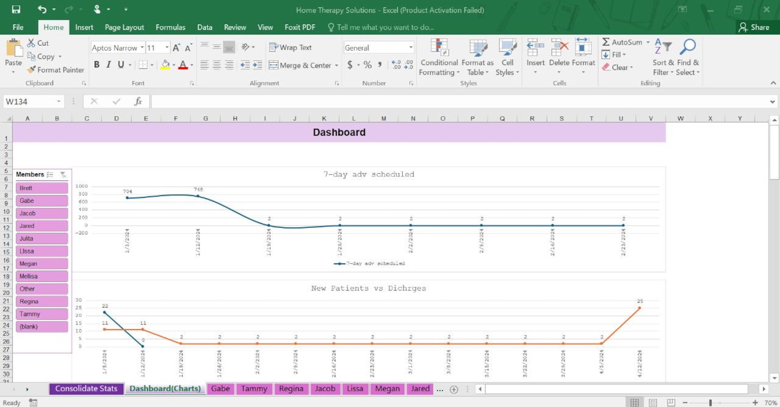 Home Therapy Tracker Excel Template: Rehab Schedule, Progress ...