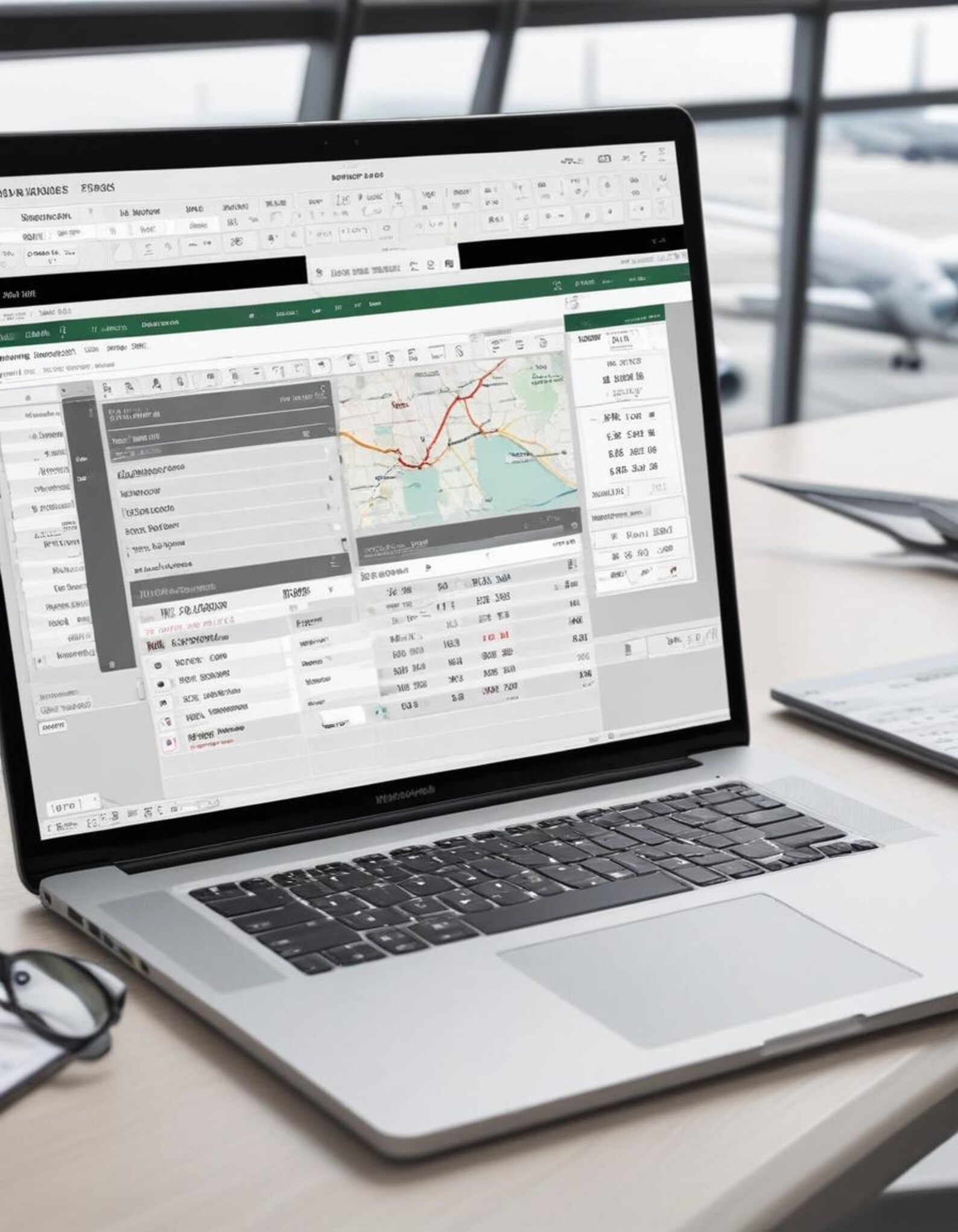 Flight Tracker Excel Dashboard: Aviation Operations Log (instant ...
