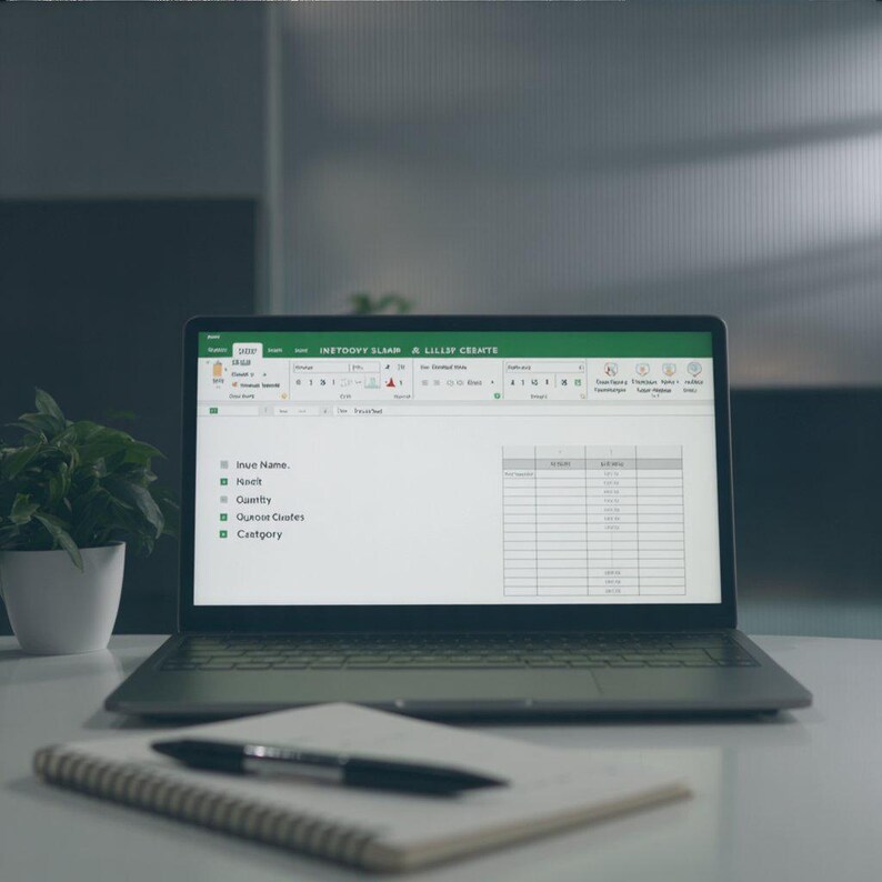 Inventory System | Excel Stock Tracker Template | Downloadable ...
