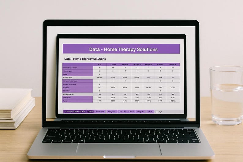 Home Therapy Tracker Excel Template: Rehab Schedule, Progress ...