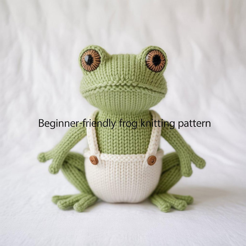 Frog & Toad Knitting Pattern With Clothes | Stuffed Toy PDF + Word - Etsy