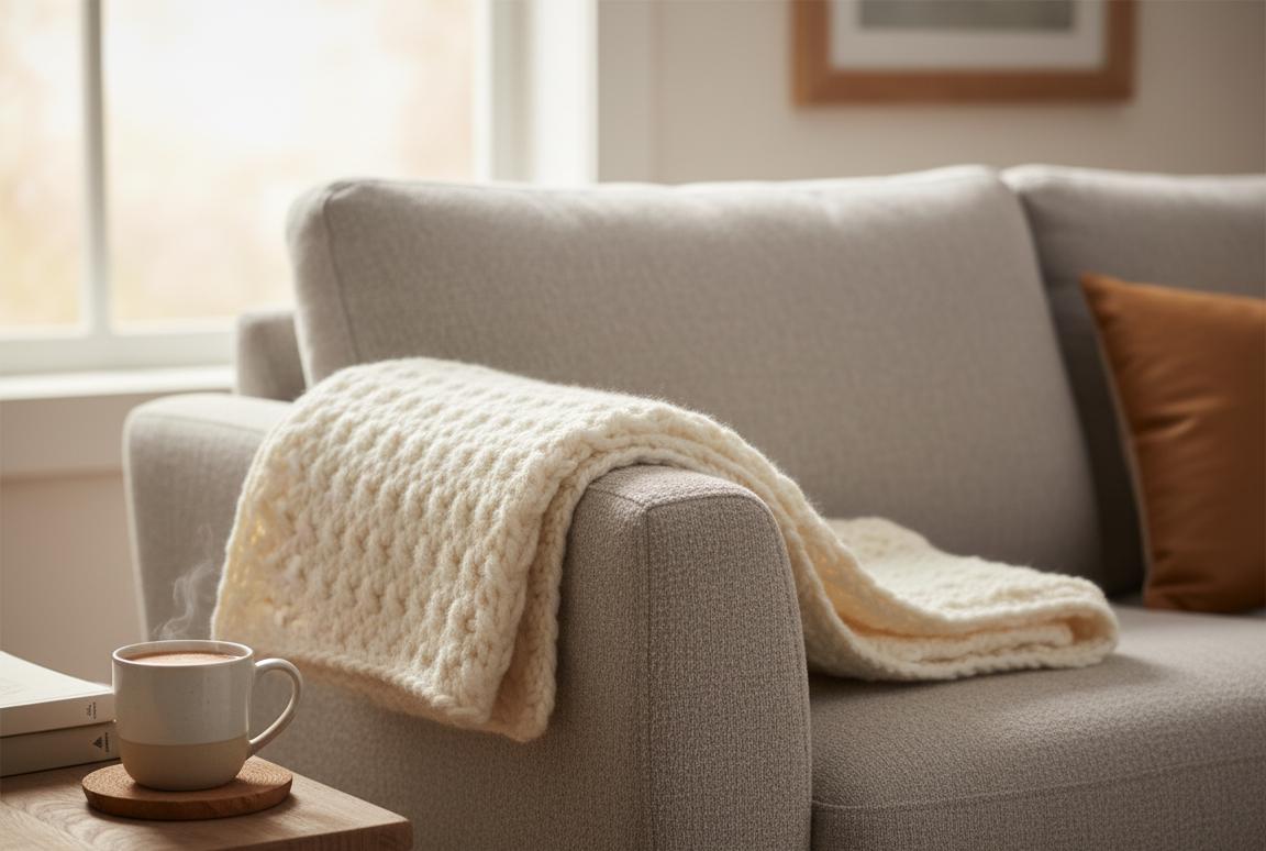 Braided Wheat Blanket Crochet Pattern: Easy Cable Texture Throw (PDF ...