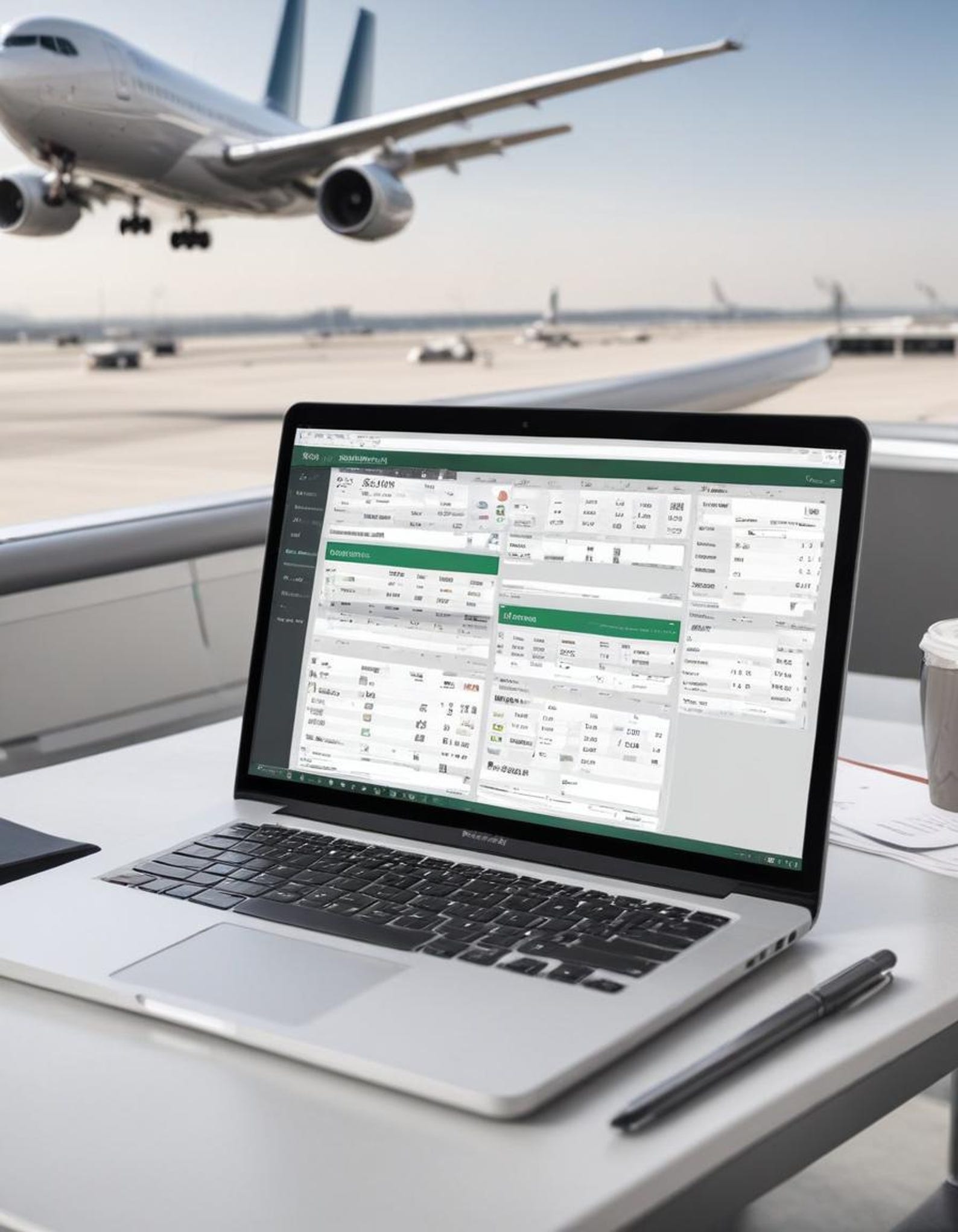 Flight Tracker Excel Dashboard: Aviation Operations Log (instant ...