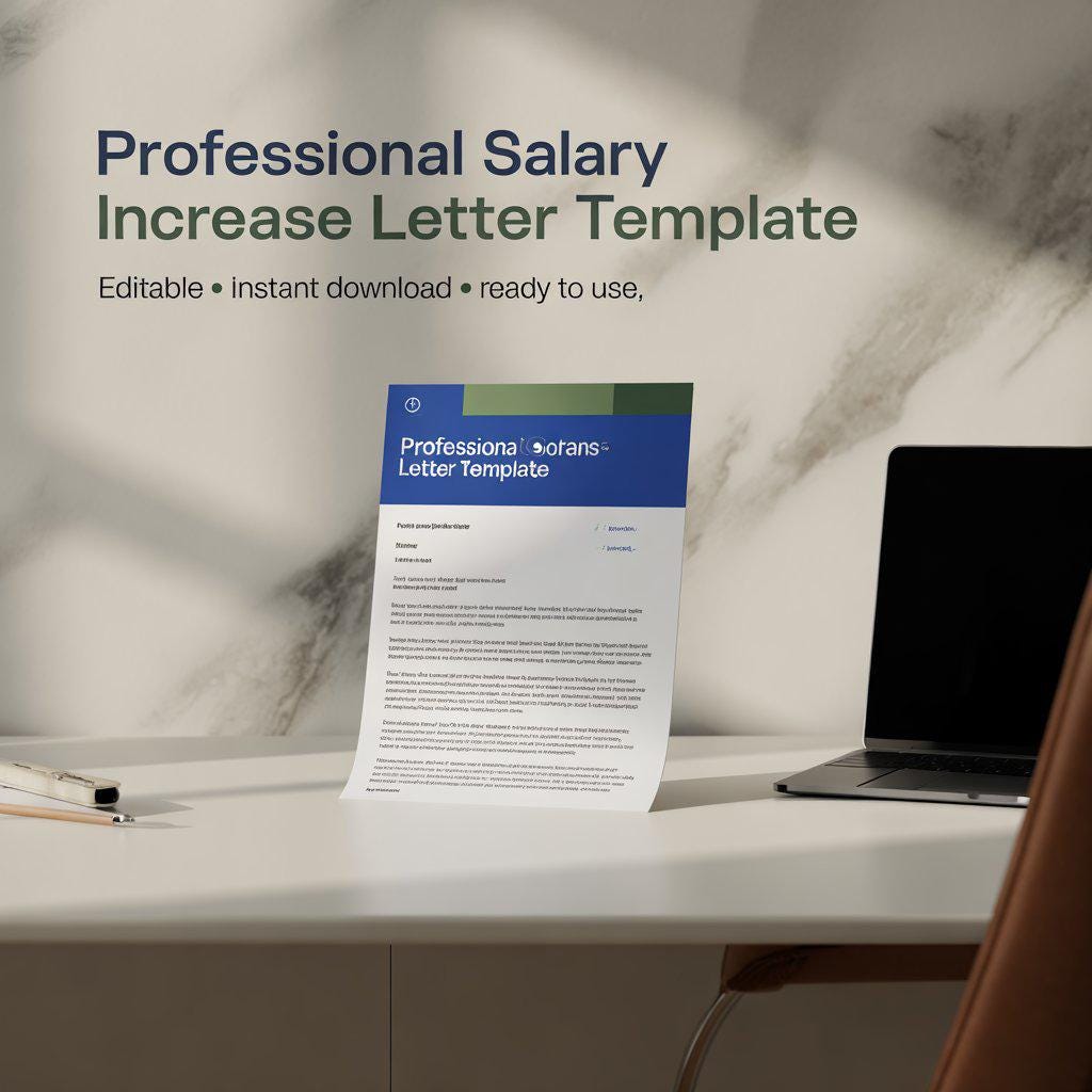 Editable Salary Increase Letter Template: Professional Raise Request ...