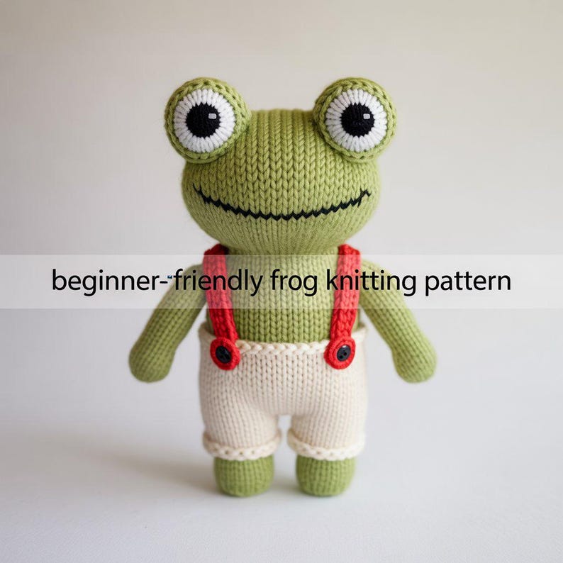Frog & Toad Knitting Pattern With Clothes | Stuffed Toy PDF + Word - Etsy