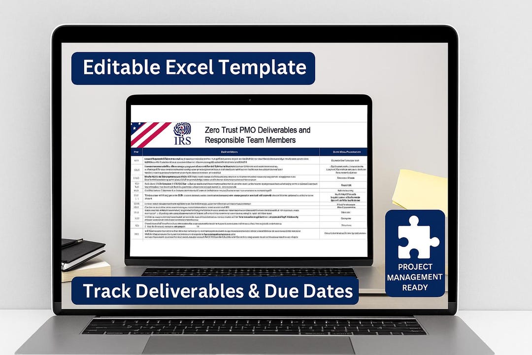 Zero Trust PMO Excel Tracker | Project Deliverables & Team ...