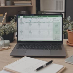Inventory System | Excel Stock Tracker Template | Downloadable ...