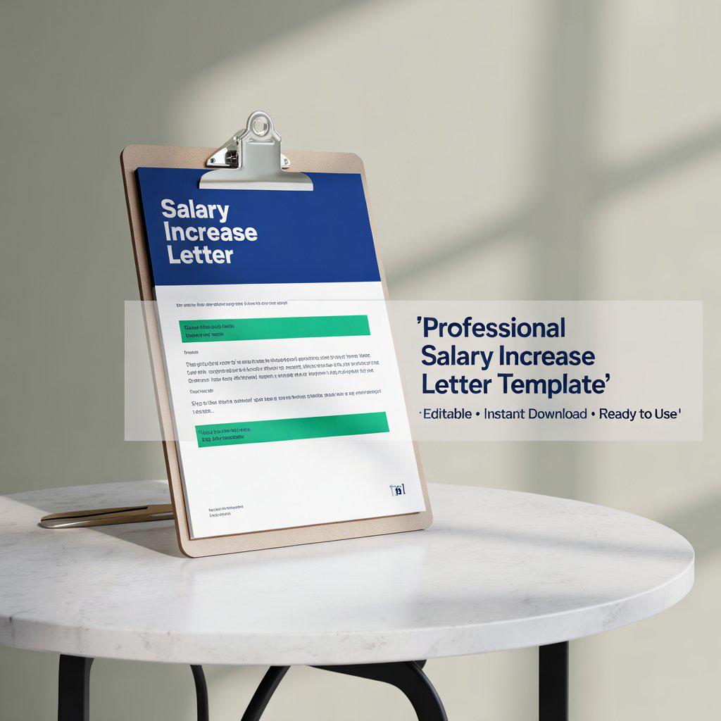 Editable Salary Increase Letter Template: Professional Raise Request ...