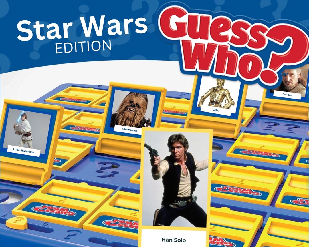 Guess Who STAR WARS Insert Cards Printable Guess Who - Etsy