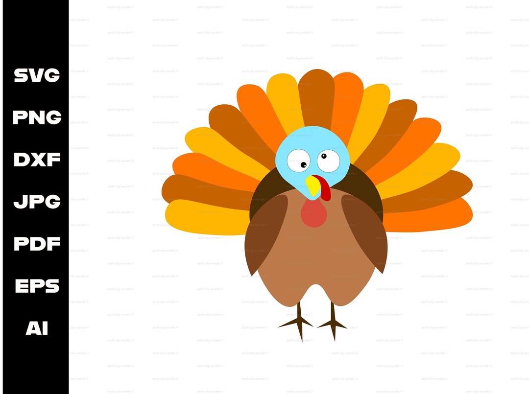 Goofy Turkey Digital Download - Etsy
