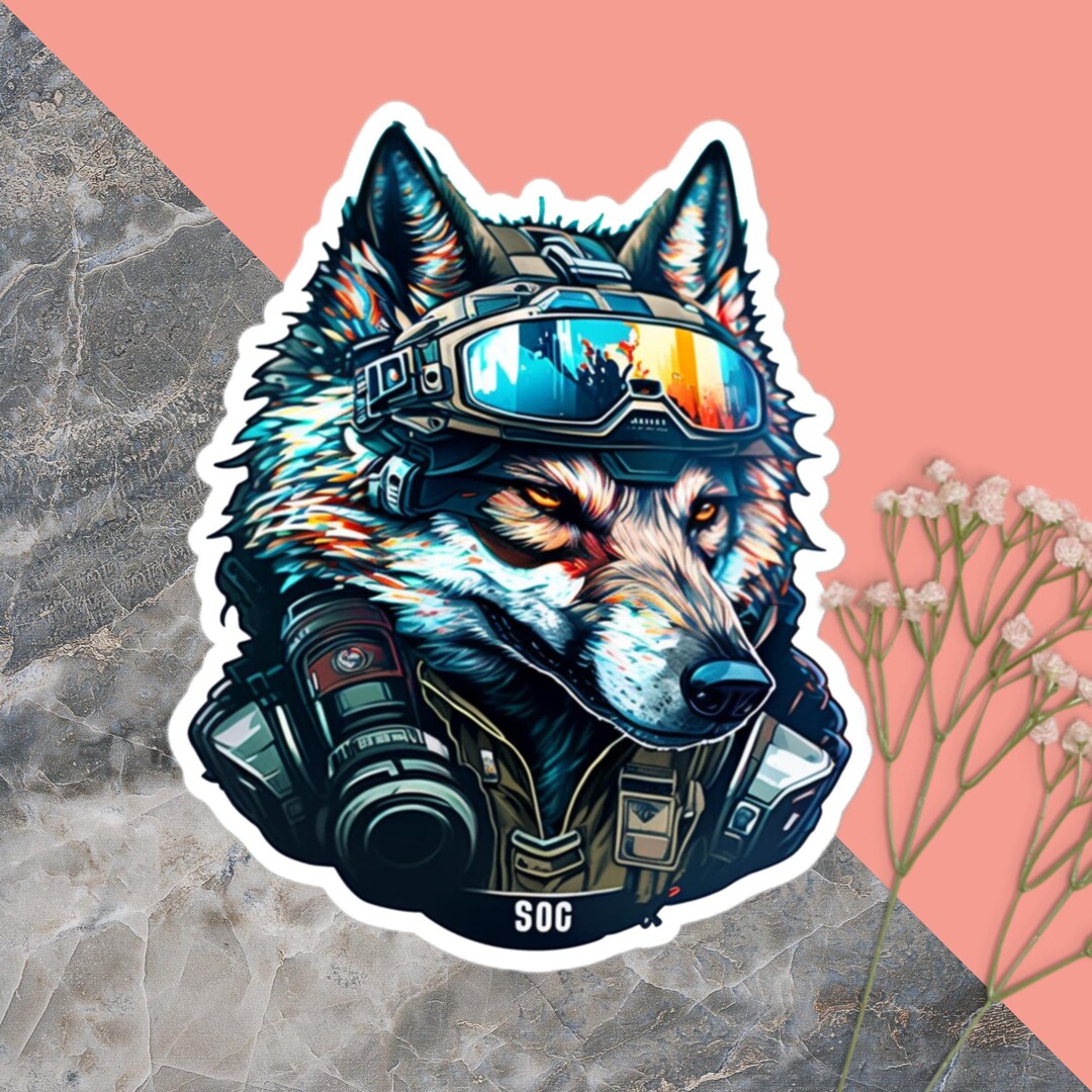 Wolf Sticker, Spec Ops Sticker, Special Forces Sticker, Animal Sticker ...