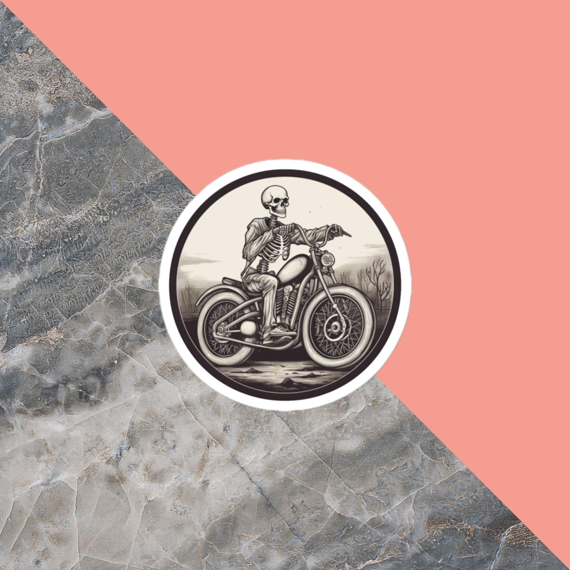 Sticker, Skeleton Sticker, Chopper Sticker, Motorbike Sticker, Car ...