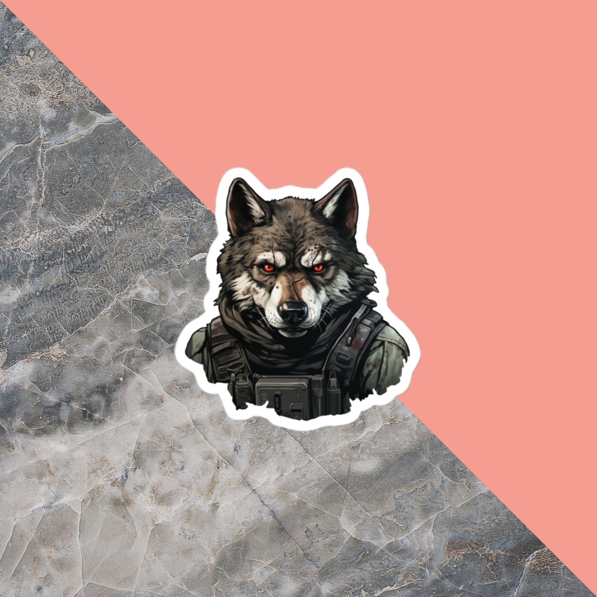 Sticker, Wolf Sticker, Spec-ops Military Sticker, Combat Sticker, Water ...